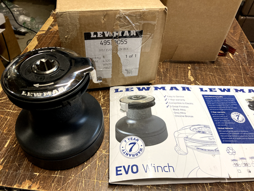 Lewmar 30ST EVO Self Tailing Alloy Winch, Black, Size 30 Winch, NEW | eBay