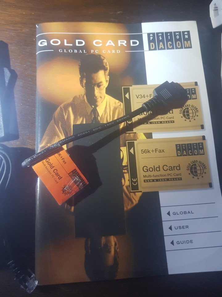 NEW! PCMCIA 56K/V90 modem Psion DACOM Goldcard Psion series 7, netBook ...