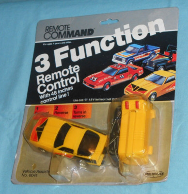 vintage Remco REMOTE COMMAND 3-function remote-control Corvette new ...