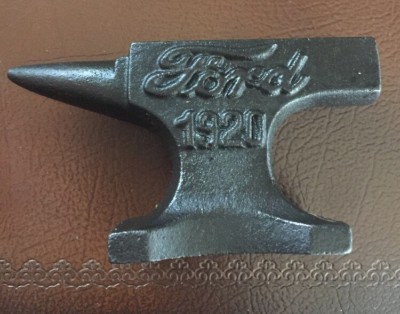 Ford Anvil Desk Metal Mustang Collector PaperWeight Car Truck Auto F150 ...