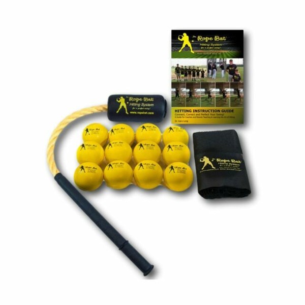 Rope Bat The Ultimate Hitting System with Smushballs - Black/Yellow for ...