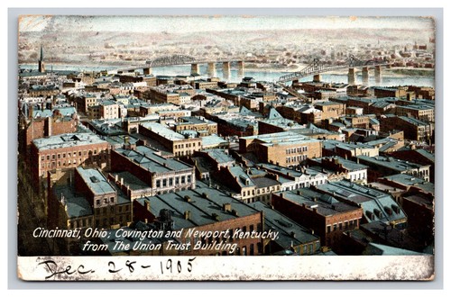 Birds Eye View From The Union Trust Building, Cincinnati Ohio OH ...