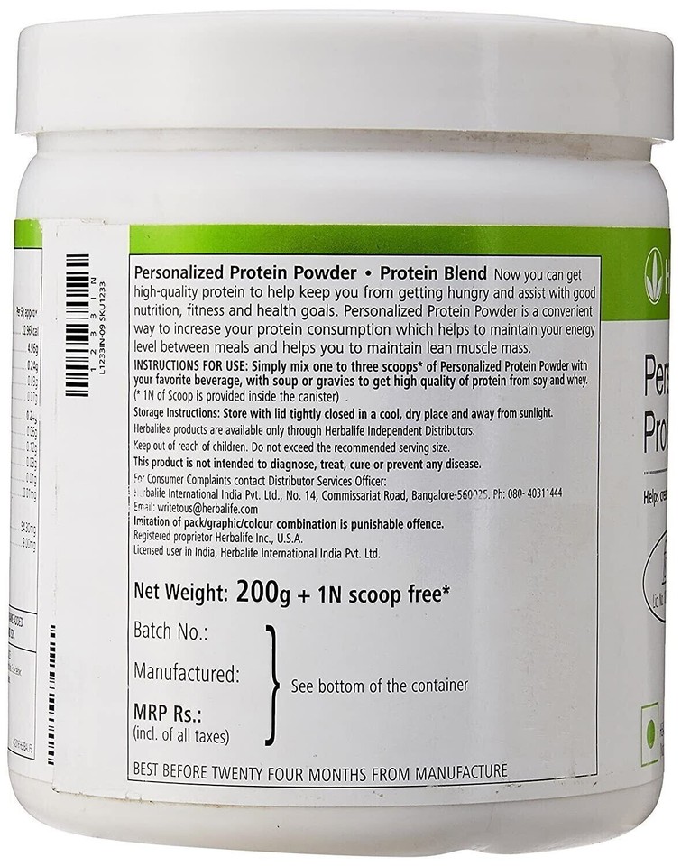 Nutrition Personalized Protein Powder Weight Management (200g) fast ...