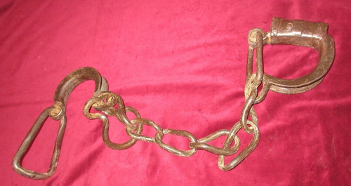 VINTAGE RARE GREEK PRISON FOOT - HANDCUFFS EQUIPMENT FROM 1900-30 | eBay