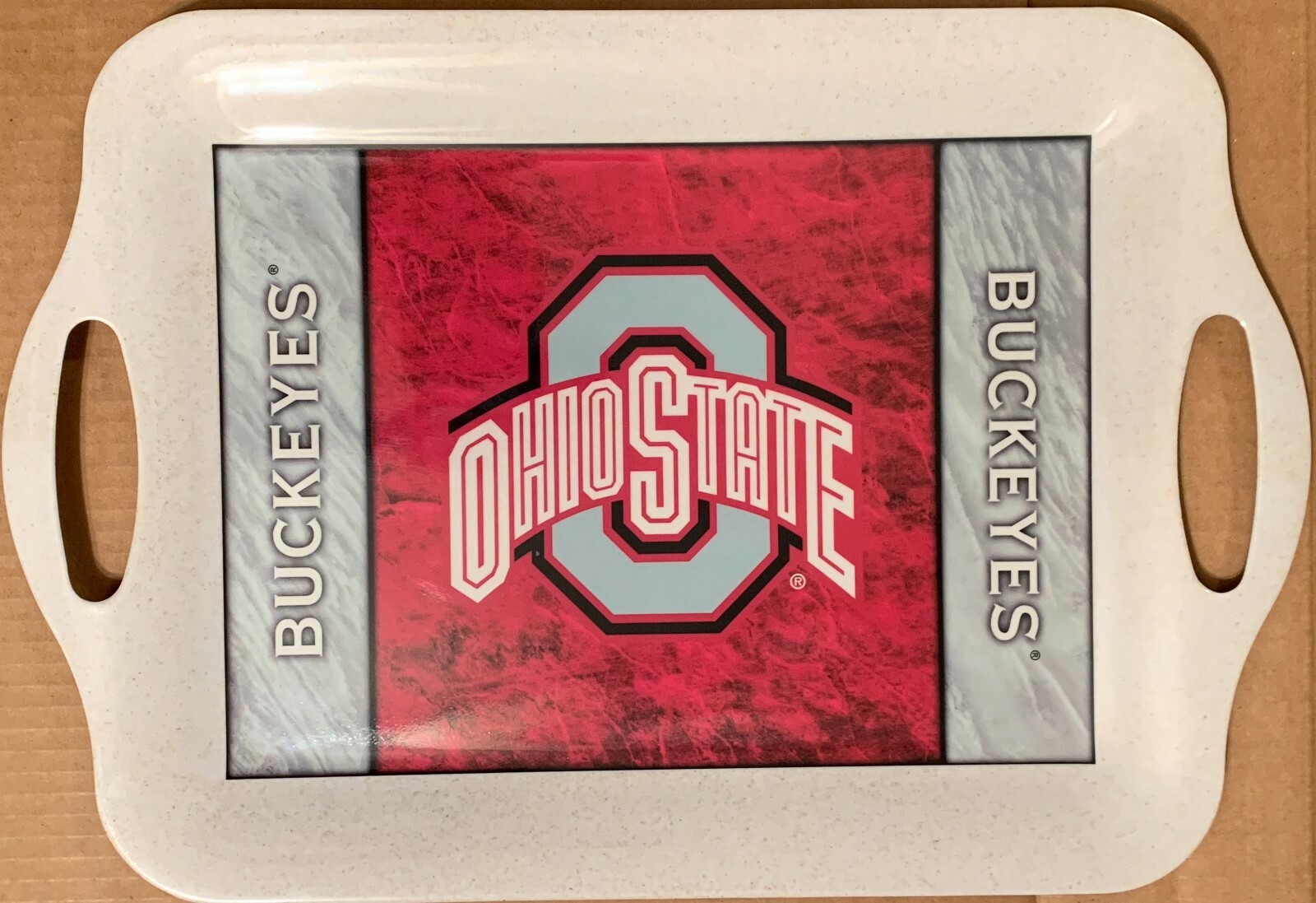 Ohio State University Buckeyes SERVING TRAY ~ Approx 12"X18" OSU ...