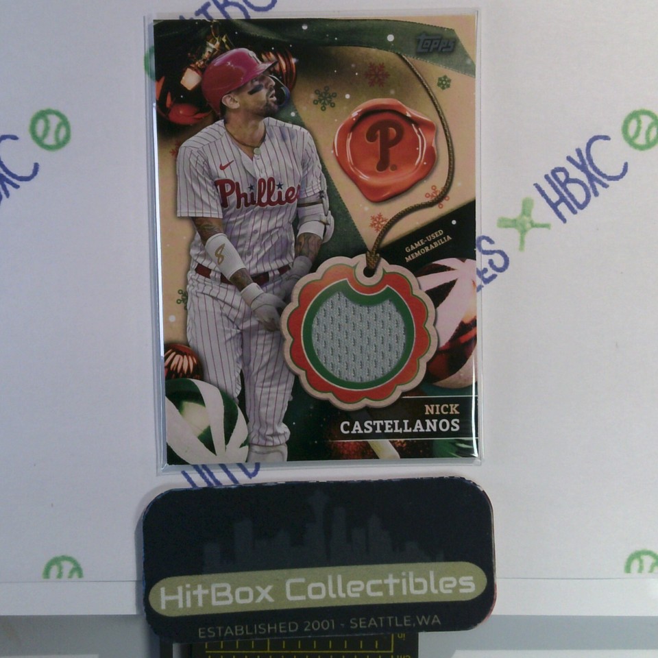 2024 TOPPS HOLIDAY MEGA BOX Relic Jersey PYC Pick Card 2 Complete Set ...
