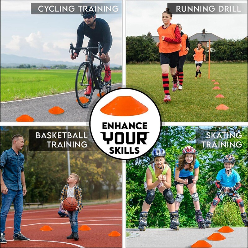 24Pcs Round Mouth Disc Obstacle Disc Training Equipment Sign Disc Sign ...