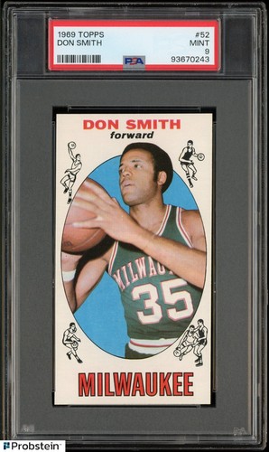 1969 Topps Basketball #52 Don Smith Milwaukee PSA 9 MINT | eBay