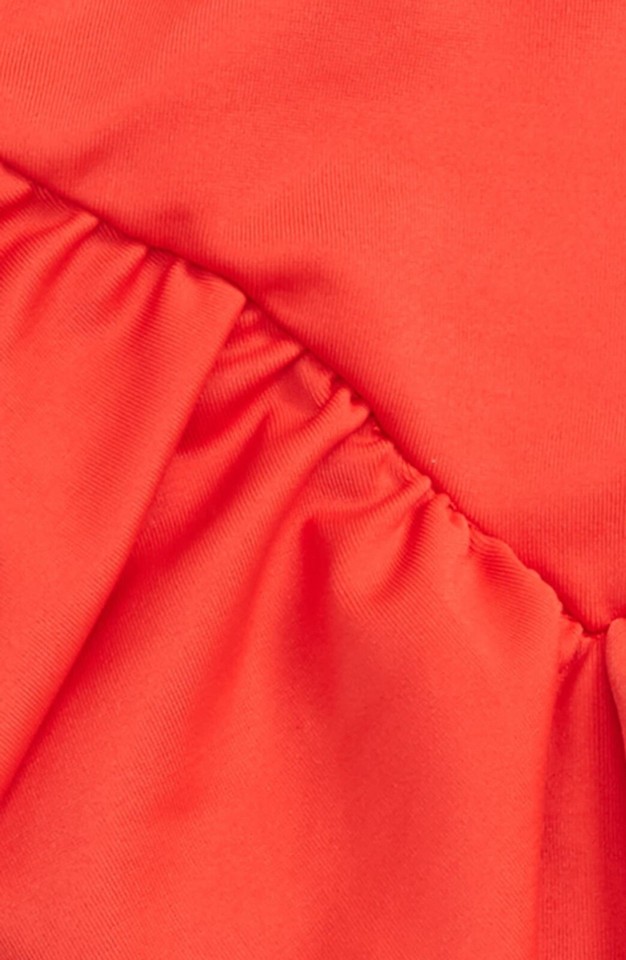 Girl's Billabong Sol Searcher Ruffle Two-Piece Swimsuit Size 10 Red ...