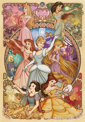 Tenyo Pure White Jigsaw Puzzle DP-1000-031 Disney Princess 1000 Pieces ...