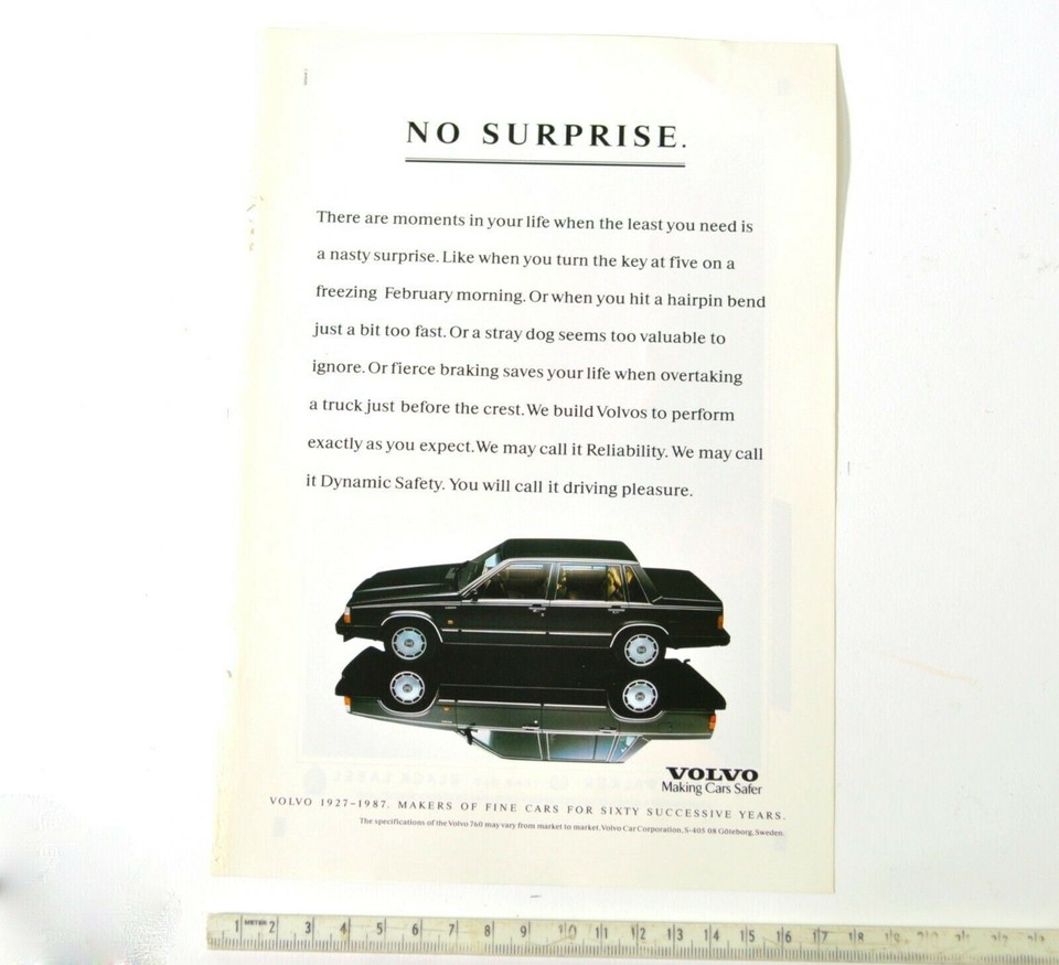 Volvo 760 Cars Sweden Print Ad Advert Original Vintage 1987 D925 | eBay ...