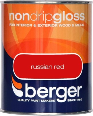 Berger Non Drip Gloss Russian Red Paint 750ml | eBay UK
