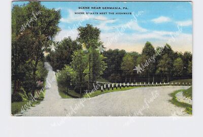 PPC Postcard PA Pennsylvania Germania Scenic View Where Byways Meet The ...