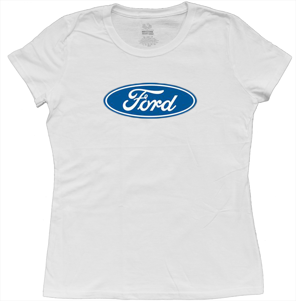 Ladies Ford t-shirt Ford design Ladies size tee shirt womens t-shirt ...