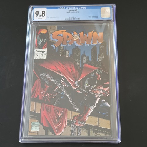 Spawn #5 (1992) CGC 9.8 W - Death of Billy Kincaid Todd Mcfarlane Art ...