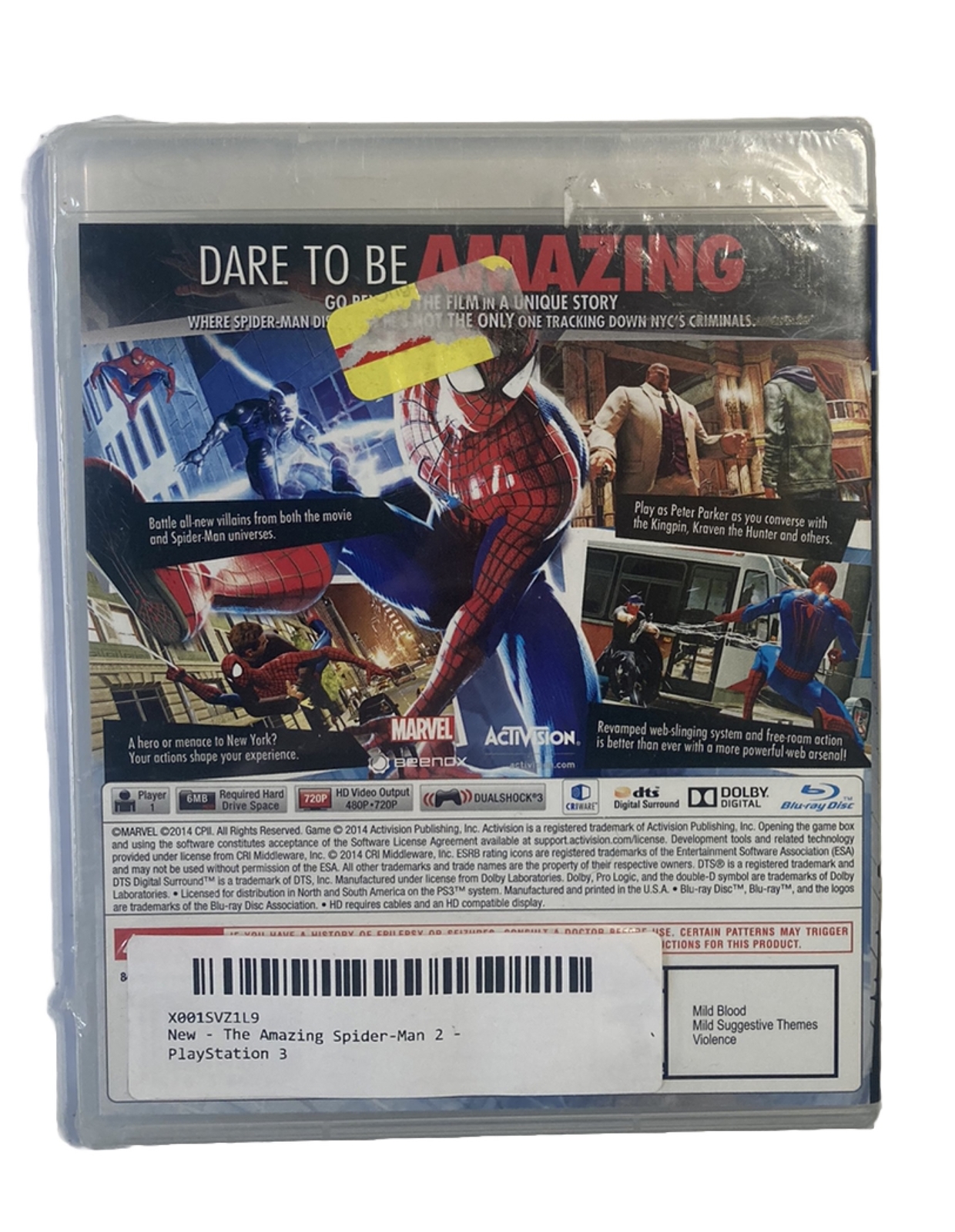The Amazing Spider-Man 2 (Sony PlayStation 3, 2014) for sale online | eBay