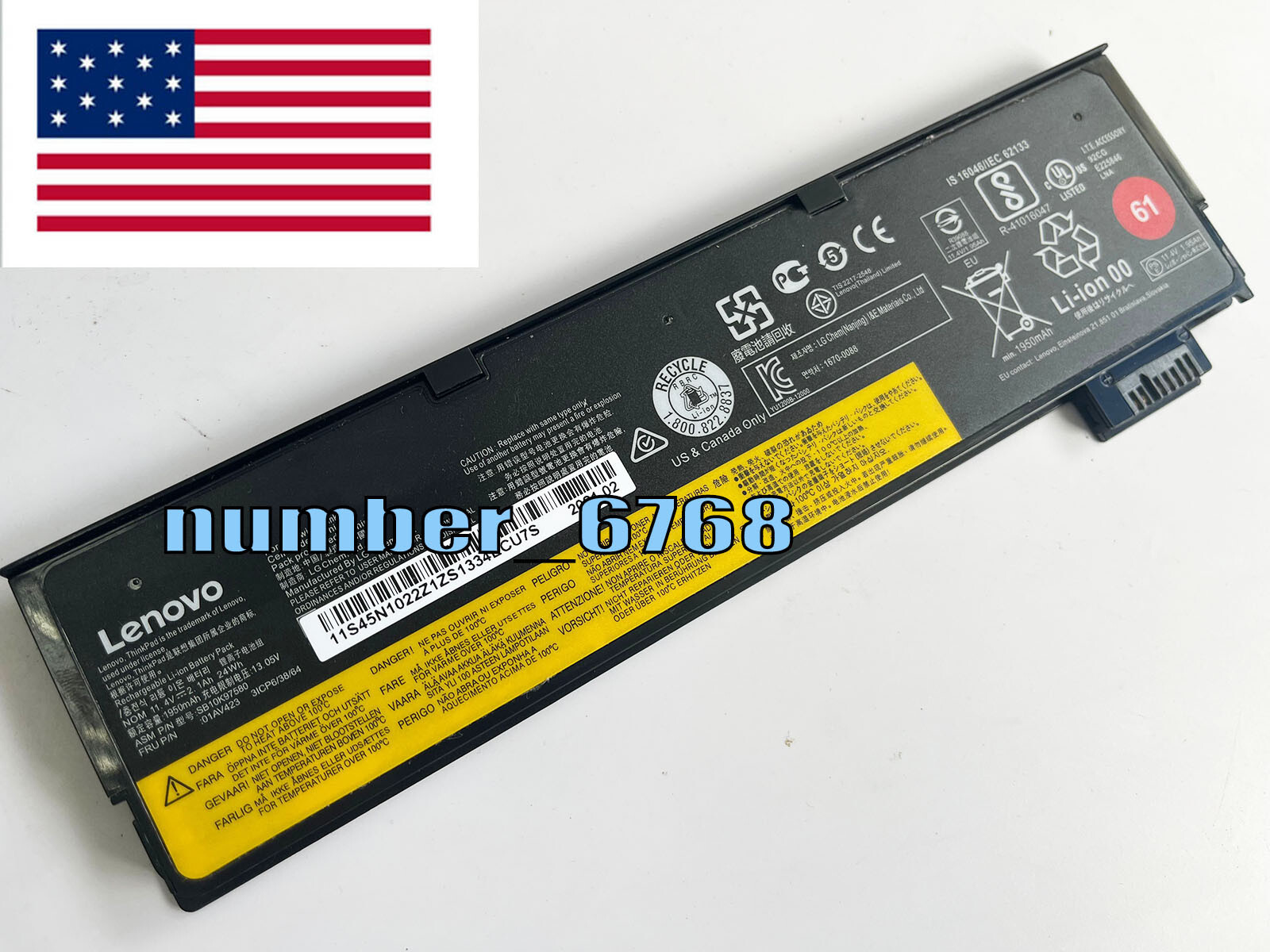 USA 61 New Genuine 01AV423 01AV427 battery For Lenovo Thinkpad T470 ...