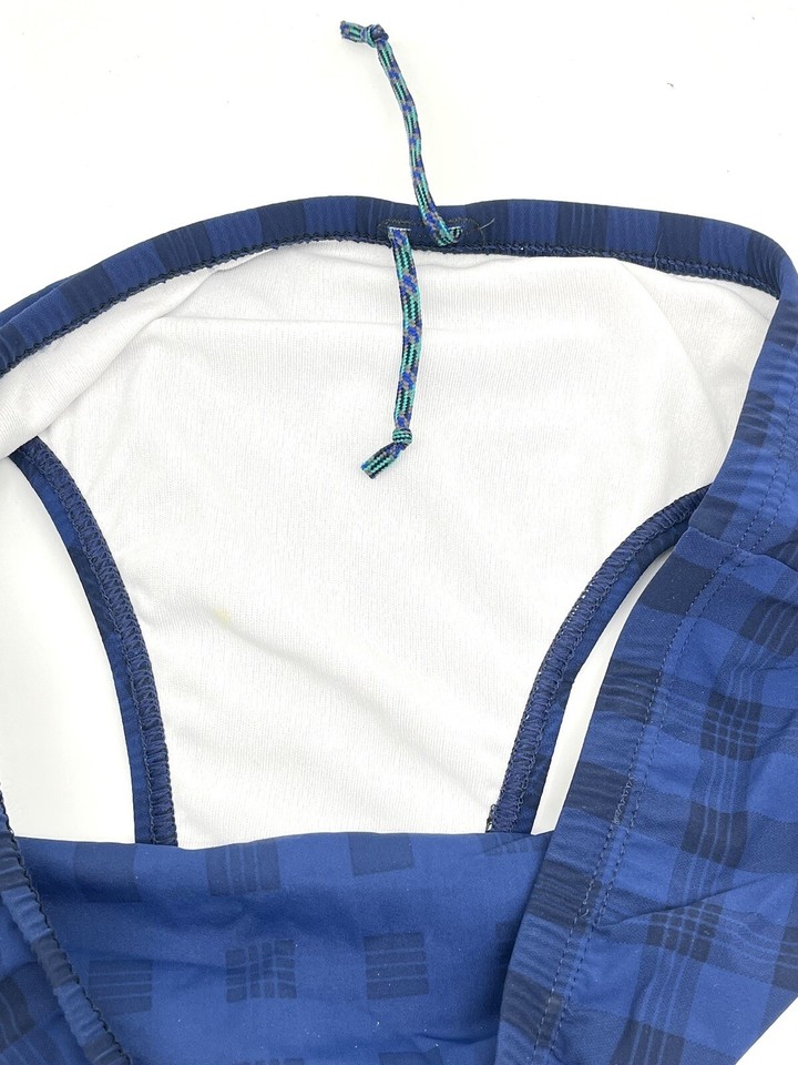 Mens Speedo Briefs Bikini swimsuit 38 Navy Blue Plaid | eBay