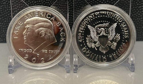 2024 Donald Trump Take America Back Silver Plated 1oz. Coin MAGA ...