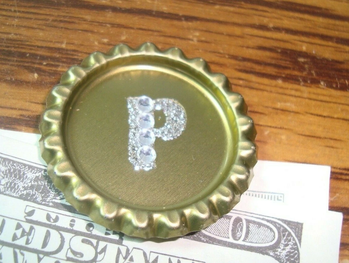 Bottle Cap Initial