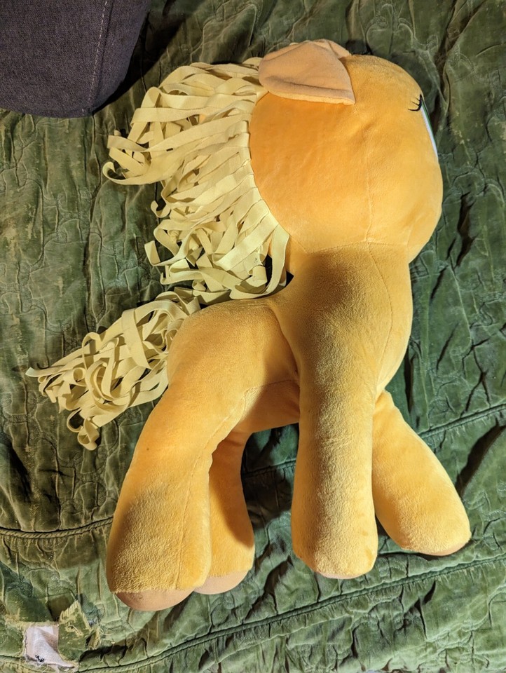 My Little Pony Hasbro AppleJack Yellow Plush Medium 24 Tall 2013 | eBay