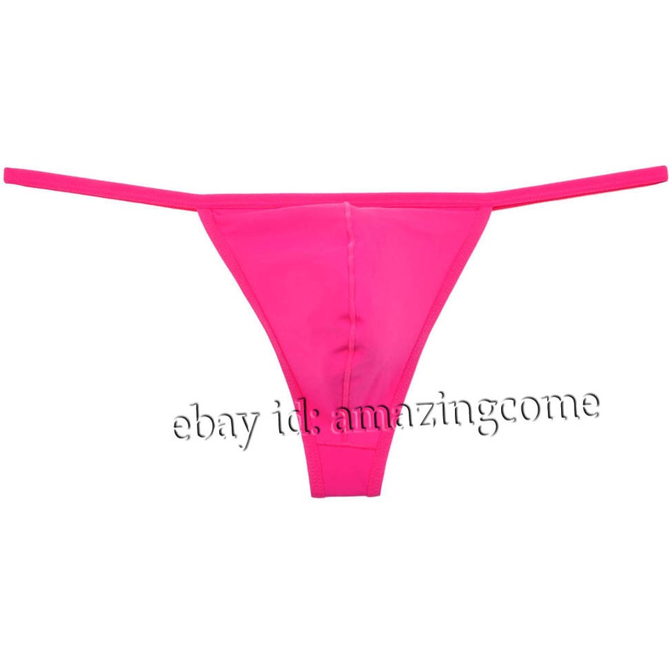 Men 4 Way Stretchy Micro Thong Underwear Narrow String Crotch Hip Tanga ...