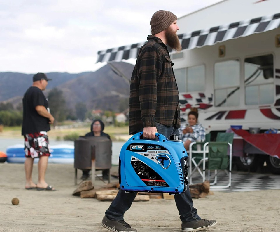 Pulsar 2,200-Watt Super Quiet Portable Dual Fuel Gas Powered Inverter ...