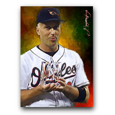 Cal Ripken Jr #59 Art Card Limited 39/50 Edward Vela Signed (Baltimore ...