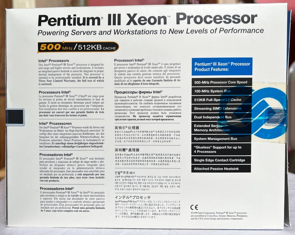 Intel Pentium Iii Xeon Processor