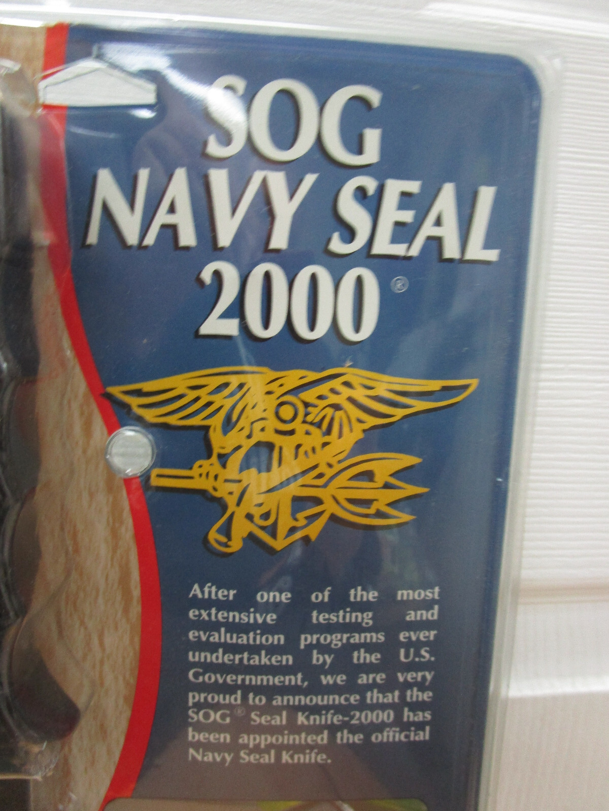 SOG Navy SEAL 2000 Knife w/ Sheath-NOS (Seki-Japan) Official Navy SEAL ...