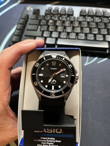 CASIO MENS DIVERS MDV106-1AV MDV106-1AVCF 200M MARINE DOLPHIN WATCH ...