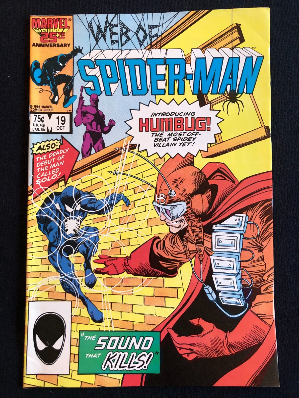 1986 Oct #19 Marvel Comic Book Web of Spider Man Introducing Humbug! CF ...