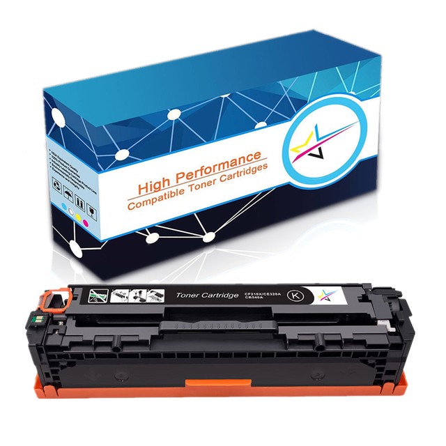 10PK CB540A 125A Laser Black Toner Set For HP LaserJet CP1518n CP1215 ...