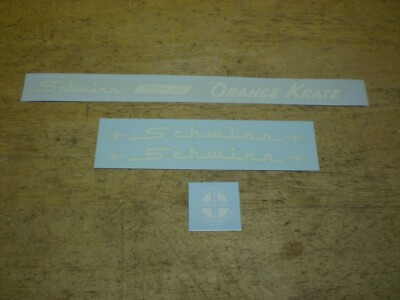 Schwinn Approved Stingray Orange Krate Coaster Brake Bicycle Decal Set ...
