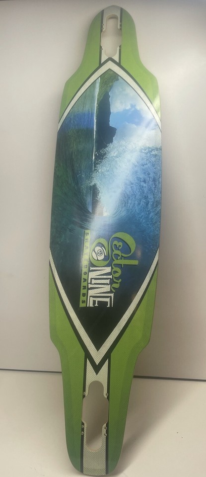 Sector Nine Longboard Skateboard 38” X 9” Ocean Wave Beach Design New ...