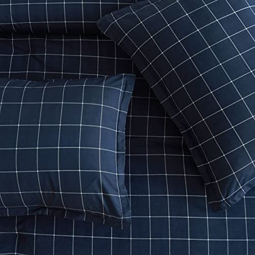 Grid Comforter Set Full Size (79x90 Inch), 3 Pieces(1 Full (79*90 in ...