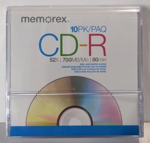 Memorex CD-R, 52x 700MB, 80 Min, 10 Pack Blank Cds - Music Photos (Only ...