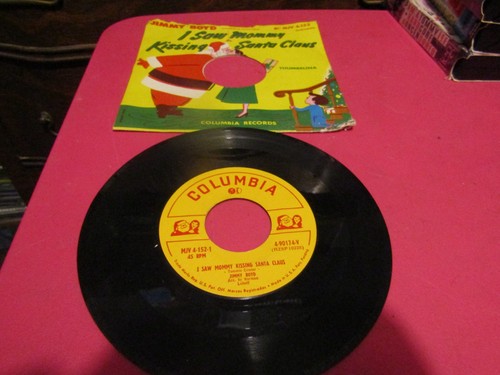 Jimmy Boyd I Saw Mommy Kissing Santa Claus Picture Sleeve 7" 45 XTRA45s ...