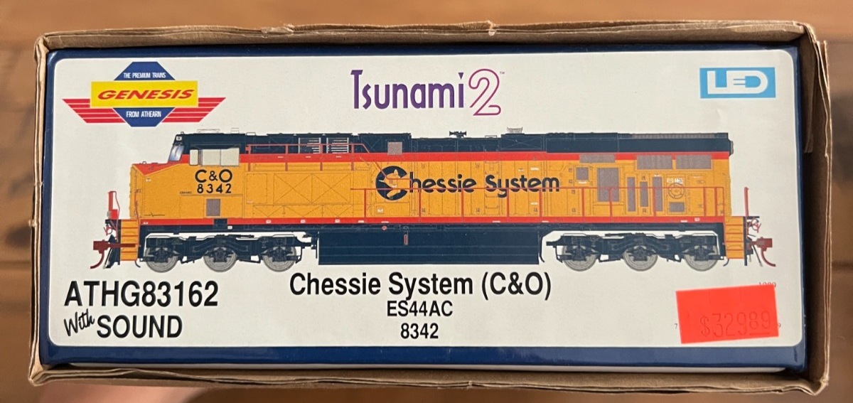 Athearn Chessie System (C&O) ES44AC RD# 8342 ATHG83162 w/SOUND Tsunami2 ...