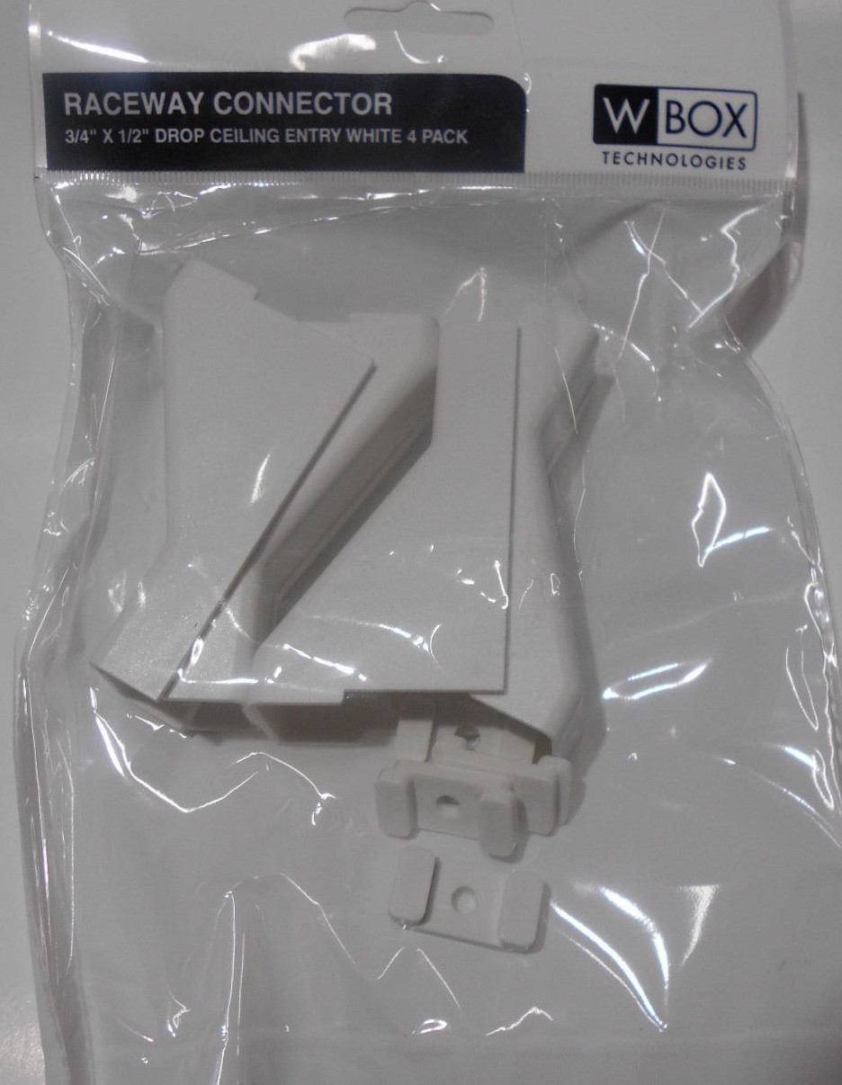 Lot Of 12 3/4" X 1/2" OE-75DCW4 DROP CEILING FITTING RACEWAY CONNECTORS ...