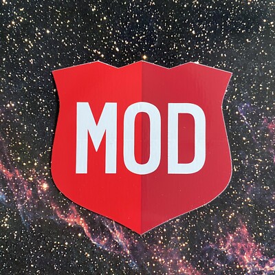 MOD Pizza 3" sticker decal- MOD Logo Shield -Bright Red Tones | eBay