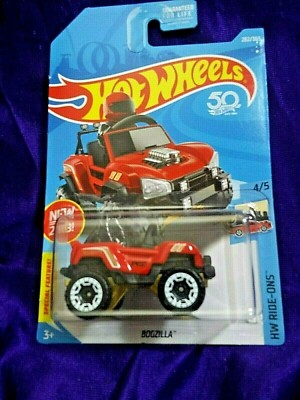 2018 Hot Wheels Bogzilla HW Ride-Ons #4/5 Red Die-Cast 1:64 Scale HW 50 ...