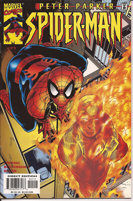 PETER PARKER SPIDER-MAN # 21 * HUMAN TORCH * MARVEL COMICS * NEAR MINT ...