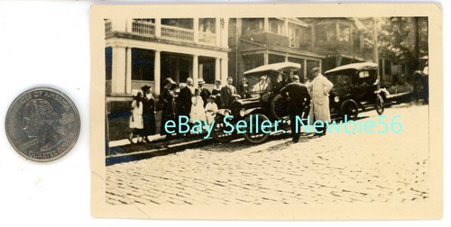 Waterbury Conn CT - MAN SHOWING OFF NEW AUTO - Vintage Snapshot ...