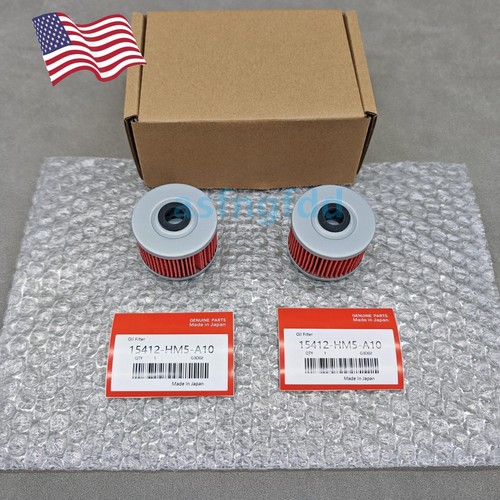 NEW 2 Oil Filter Filters for Honda TRX250 250X 300 300FW 300EX 400EX ...