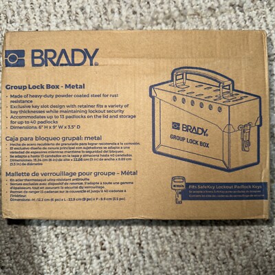 Brady Portable Metal Lock Box Red 13 Lock Y4758682 | eBay
