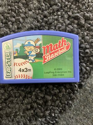 NINTENDO MATH BASEBALL LEAPSTER GAME E-1 | eBay