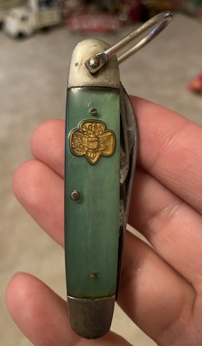 KUTMASTER GIRL SCOUTS Knife Made In Utica NY USA Campers Multi Tool Green Handle | eBay