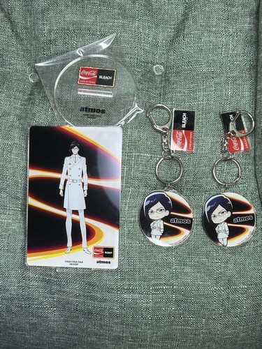 BLEACH x Coca-Cola Goods Acrylic Stand Keychain Collab Uryu Ishida Set ...