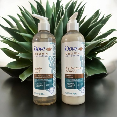 Dove Crown Collection Scalp Care Shampoo Hydration Restore Conditioner ...